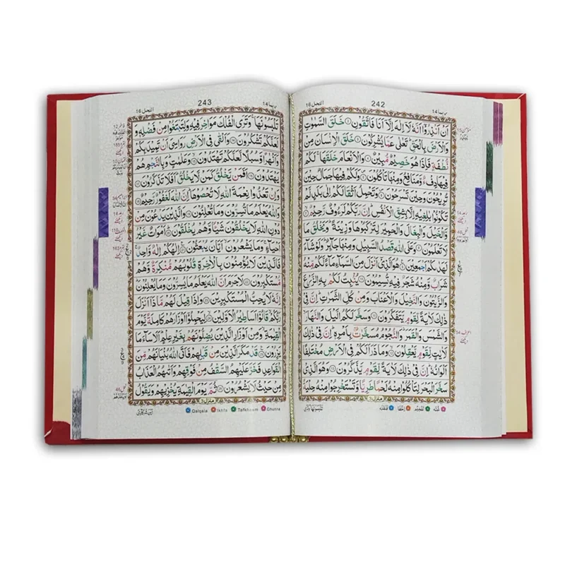 16 Line Hafzi Tajweedi Quran – Fancy Red | Quraan.pk